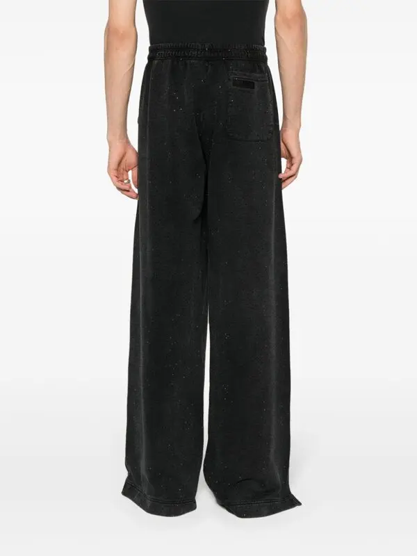 Vetements Crystal-embellished Track Pants