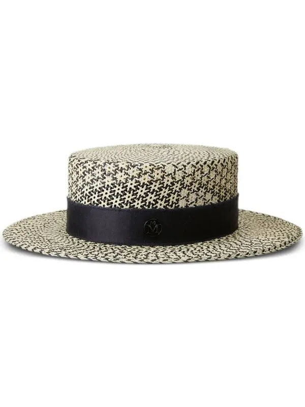 MAISON MICHEL Kiki Straw Fedora - Neutrals