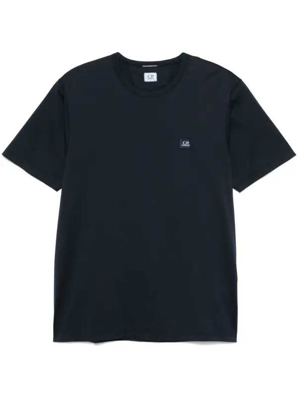 C.P. COMPANY Logo-appliqué T-shirt - Blue