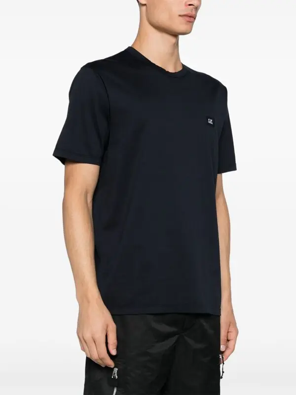 C.P. COMPANY Logo-appliqué T-shirt - Blue