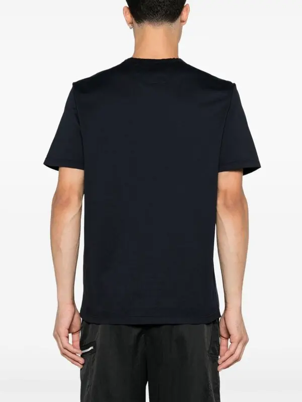 C.P. COMPANY Logo-appliqué T-shirt - Blue