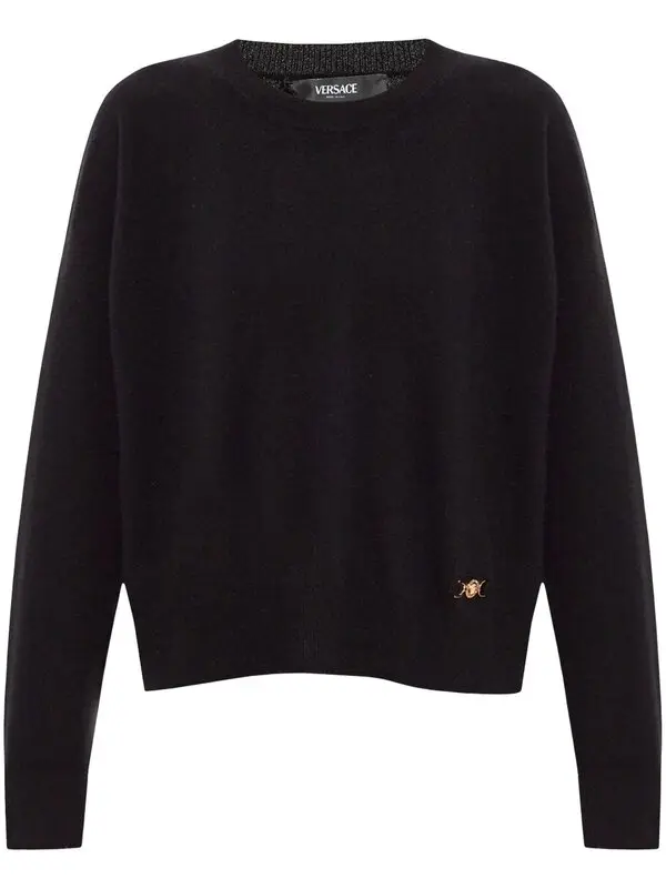Versace Logo Sweater - Black