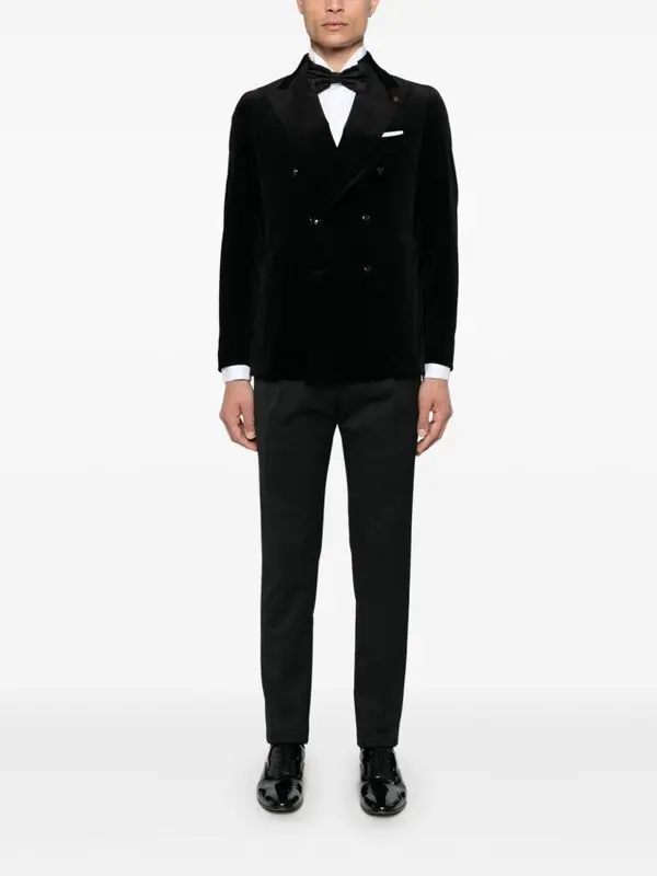 Tagliatore Velvet Double-breasted Blazer