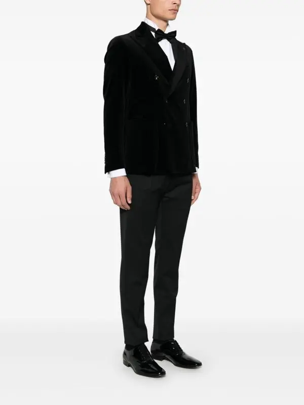 Tagliatore Velvet Double-breasted Blazer