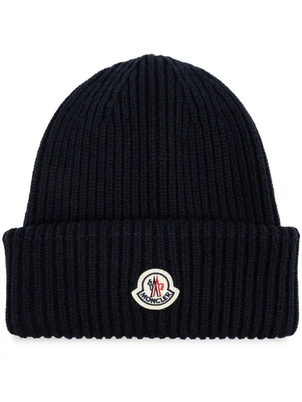 Moncler Logo Patch Beanie