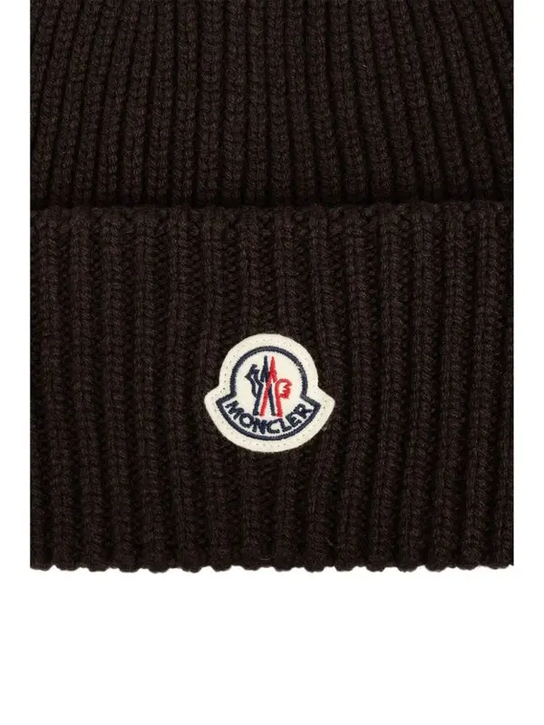 Moncler Logo Patch Beanie