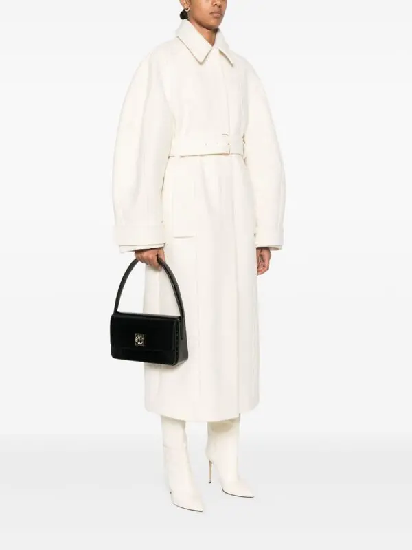 ANINE BING Croc-effect Leather Shoulder Bag