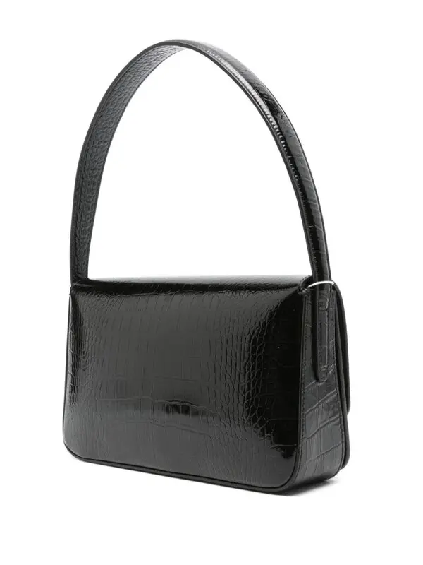 ANINE BING Croc-effect Leather Shoulder Bag