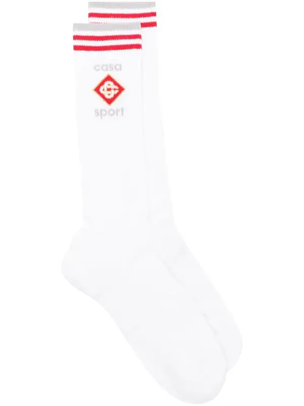 Casablanca Casa Sport Socks - White