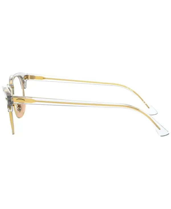Ray-ban Clubmaster Optics Square Frame Eyeglasses - Transparen
