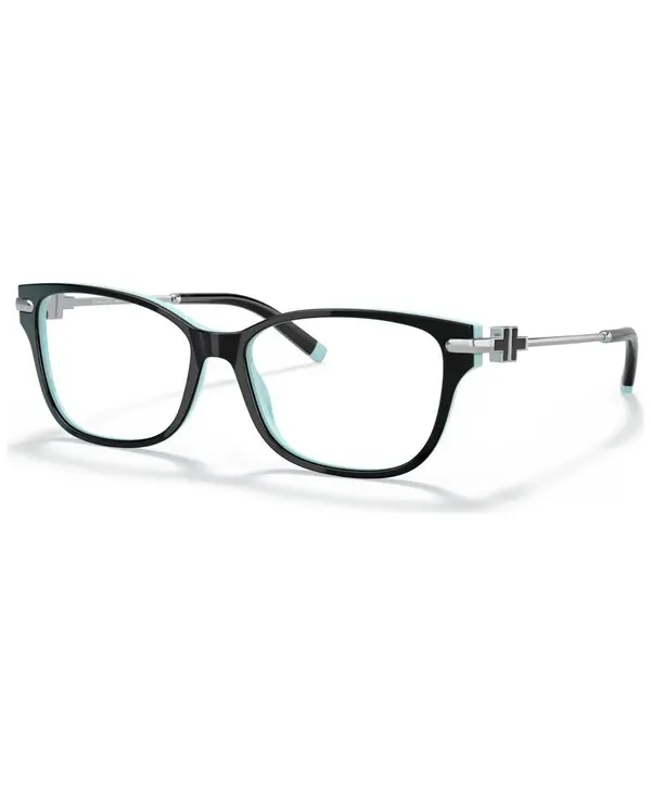 Tiffany & Co. Rectangle Eyeglasses - Black On Tiffany Blue
