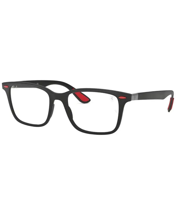 Ray-ban Scuderia Ferrari Square Eyeglasses - Matte Black