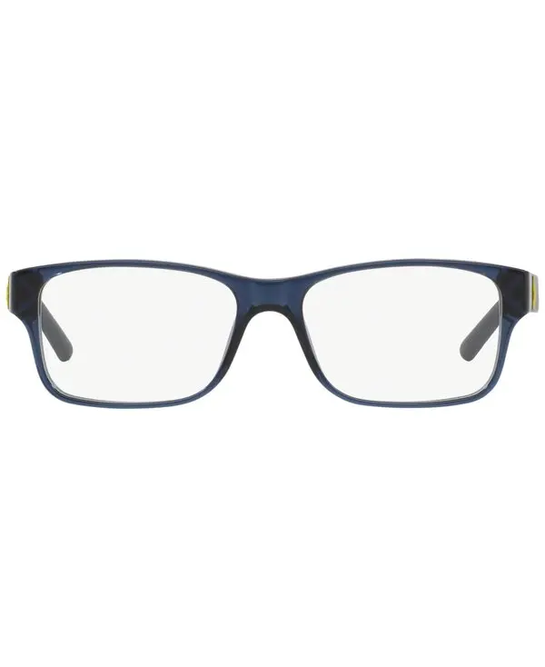 Polo Ralph Lauren Rectangle Eyeglasses - Shiny Transparent Blue