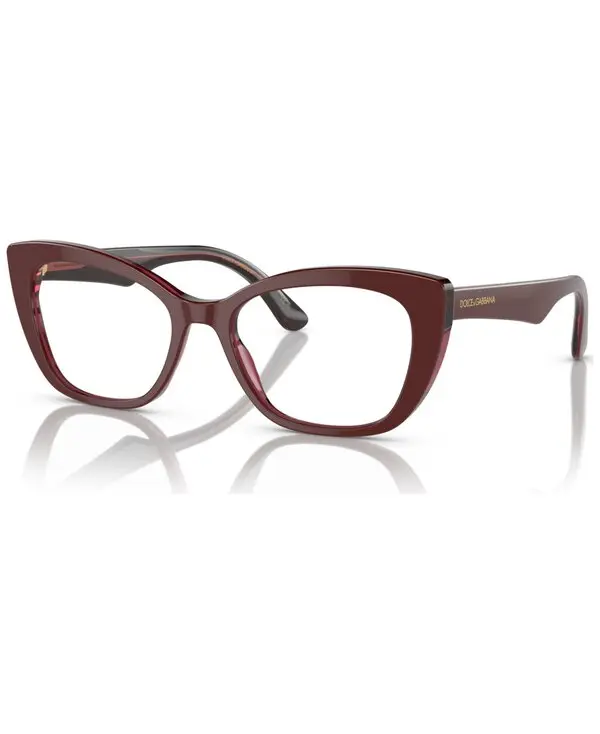 Dolce & Gabbana Eyeglasses - Bordeaux,transparent Bordeaux