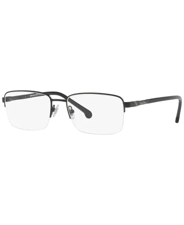 Brooks Brothers Rectangle Eyeglasses - Matte Blk