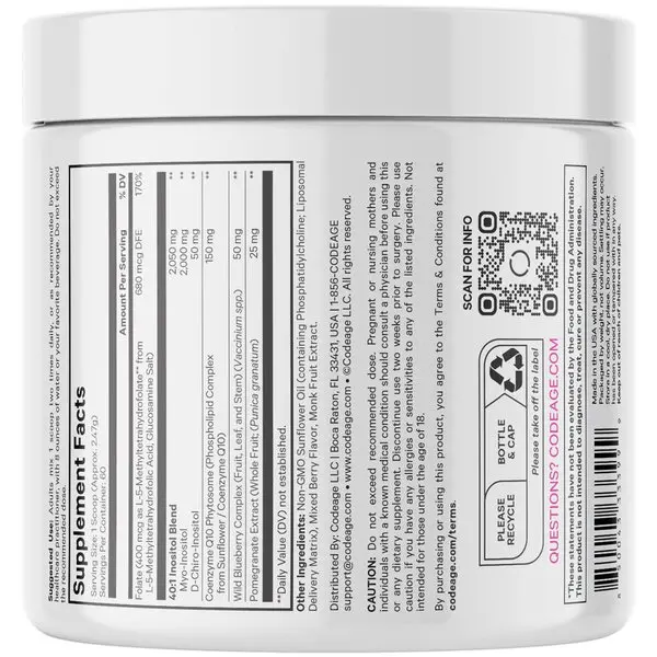CODEAGE Liposomal Ovarian Inositol Powder