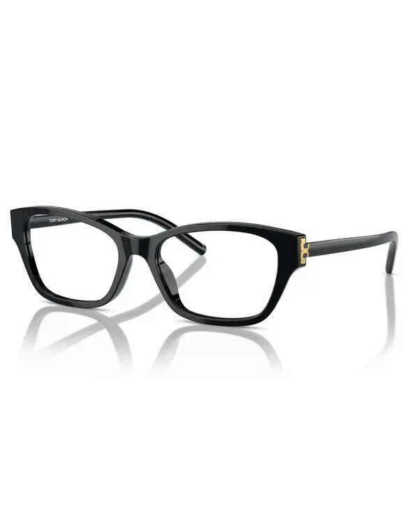 Tory Burch Acetate Rectangle Eyeglasses - Black