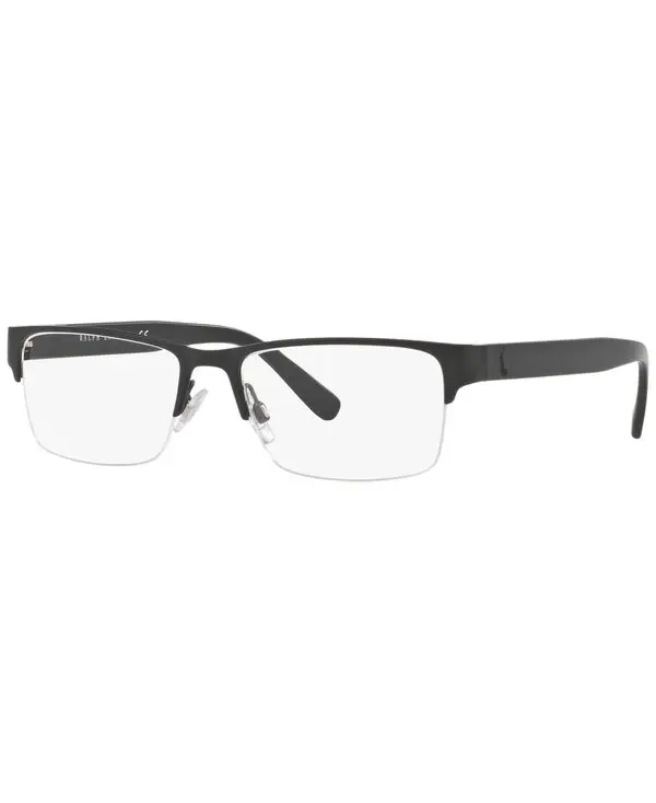 Polo Ralph Lauren Rectangle Eyeglasses - Matte Blac