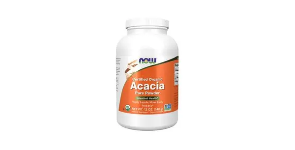 NOW FOODS Acacia Fiber Organic Powder - No Color