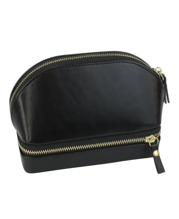 MELE & CO Leather Jewelry And Cosmetic Travel Case - Black