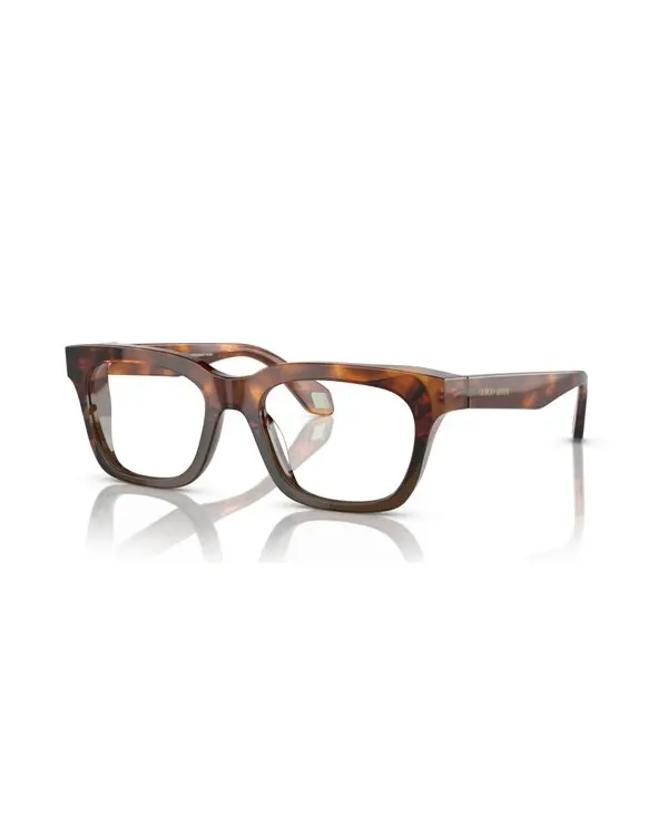 Giorgio Armani Full Rim Eyeglasses - Havana Red,opal Olive Green