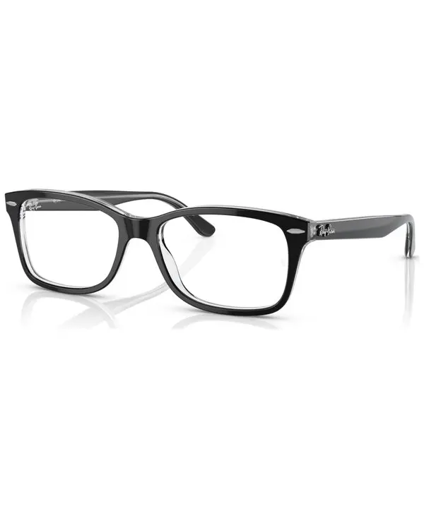Ray-ban Rectangle Eyeglasses - Black On Transparent