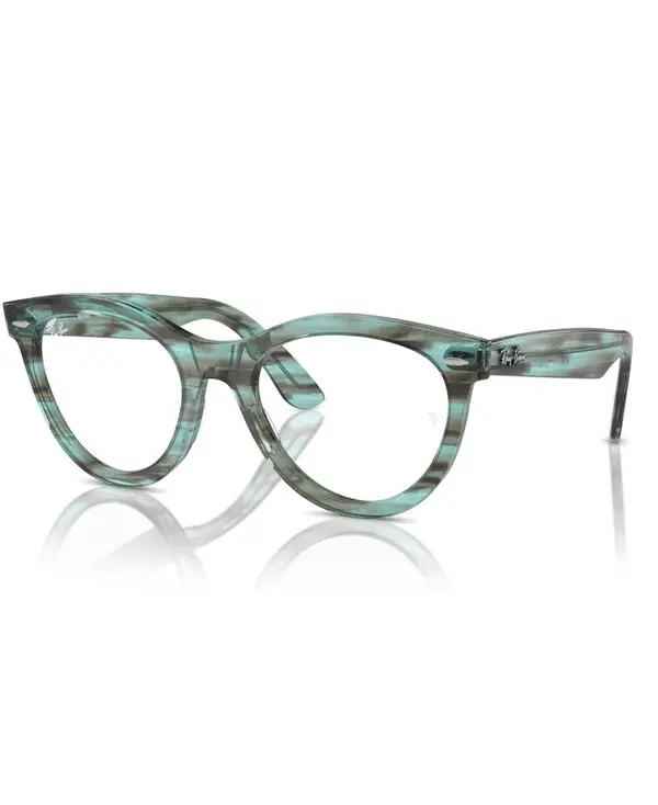 Ray-ban Wayfarer Eyeglasses - Striped Transparent Green