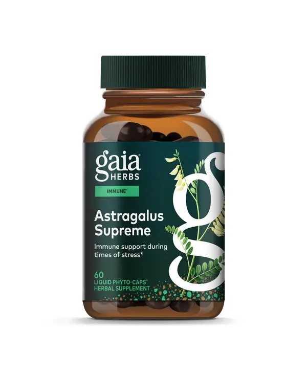GAIA HERBS Astragalus Supreme Immune And Antioxidant Support Herbal Supplement - No Color