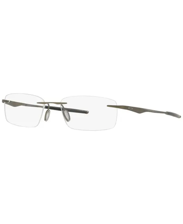 Celine Oakley Rimless Rectangle Eyeglasses - Pewter