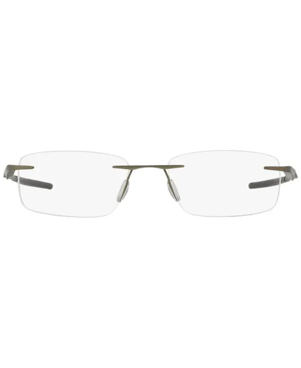 Celine Oakley Rimless Rectangle Eyeglasses - Pewter