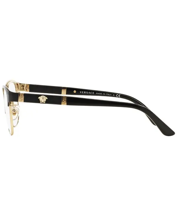 Versace Irregular Eyeglasses - Black Gold