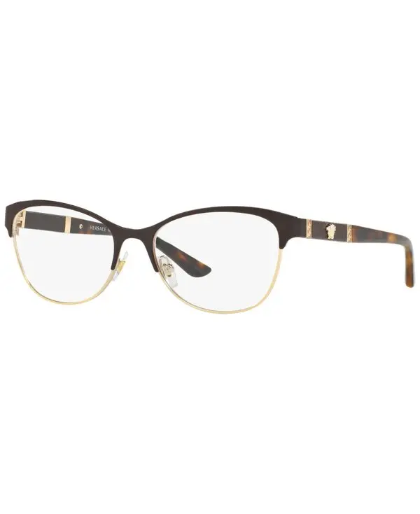 Versace Irregular Eyeglasses - Brown Gold
