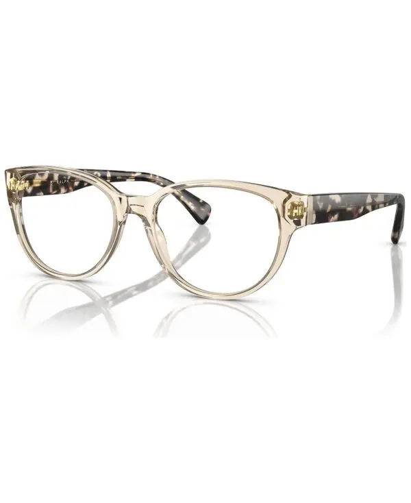 Ralph Lauren Oval Eyeglasses - Shiny Transparent Light Brown