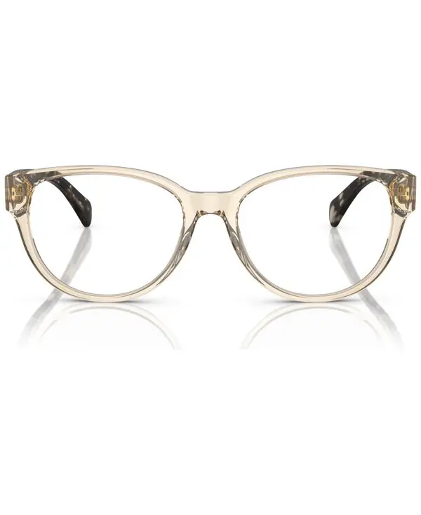 Ralph Lauren Oval Eyeglasses - Shiny Transparent Light Brown
