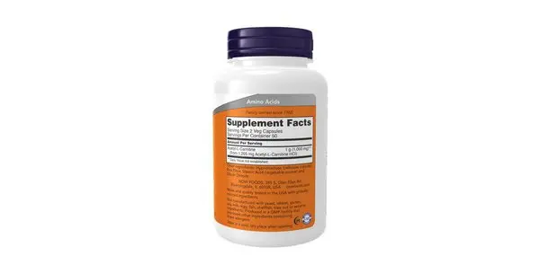 NOW FOODS Acetyl-l Carnitine - No Color