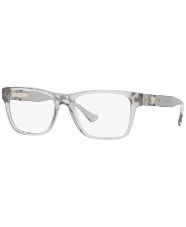 Versace Rectangle Eyeglasses - Transparent Gray