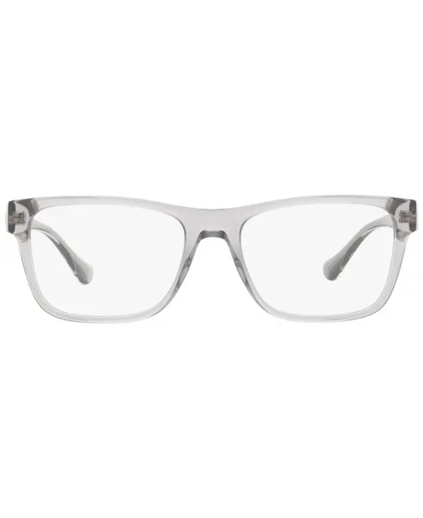 Versace Rectangle Eyeglasses - Transparent Gray