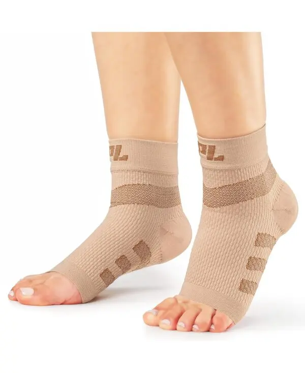 POWERLIX Orthopedic Feet Brace & Men: For Arthritis - Beige (2 Pair)