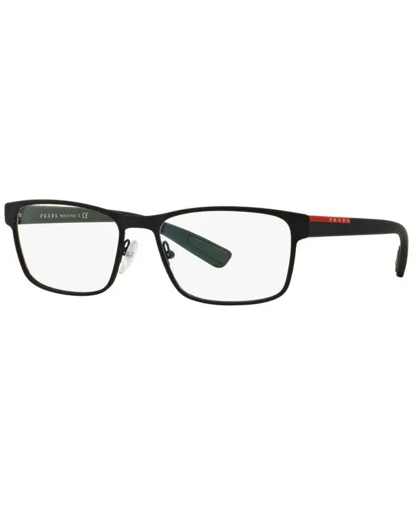 Prada Rectangle Eyeglasses - Rubber Bla