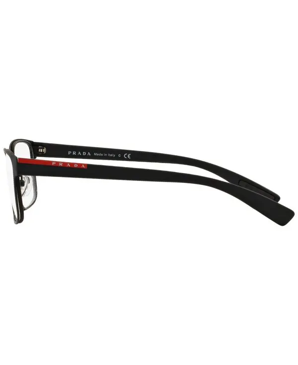 Prada Rectangle Eyeglasses - Rubber Bla