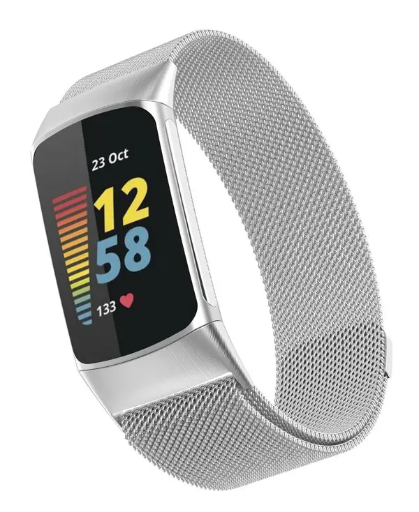 WITHIT Stainless Steel Mesh Band - Silver-tone