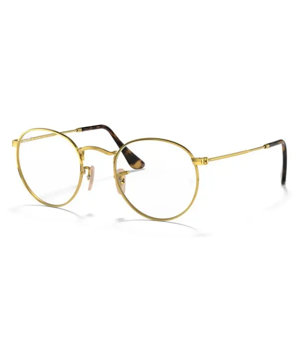 Ray-ban Round Metal Optics Eyeglasses - Gold-tone