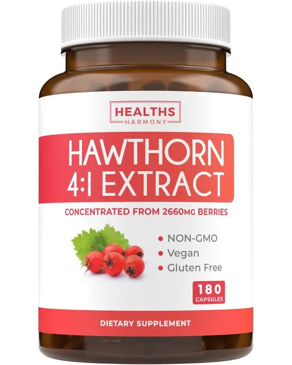 HEALTHS HARMONY Hawthorn Berry Capsules - No Color