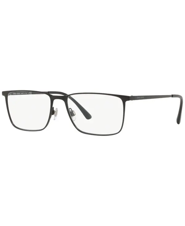 Giorgio Armani Rectangle Eyeglasses - Matte Blk