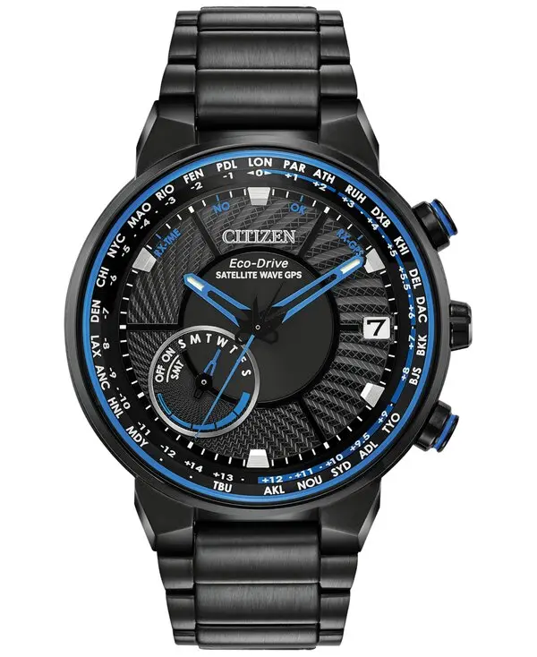 Citizen Eco-drive Satellite Wave Gps 44mm Bracelet Watch - Black