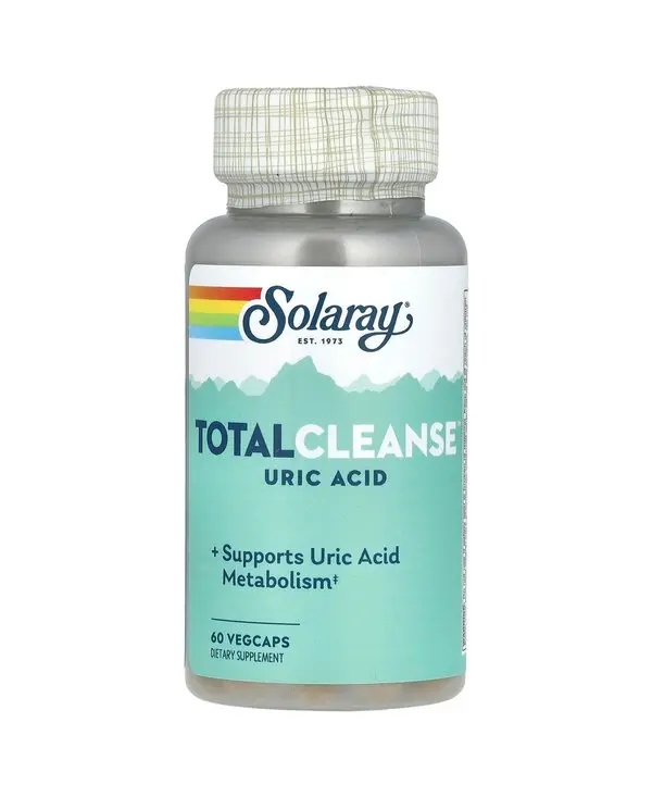 SOLARAY Total Cleanse Uric Acid 60 Vegcaps - Assorted Pre-pack (see Table 9