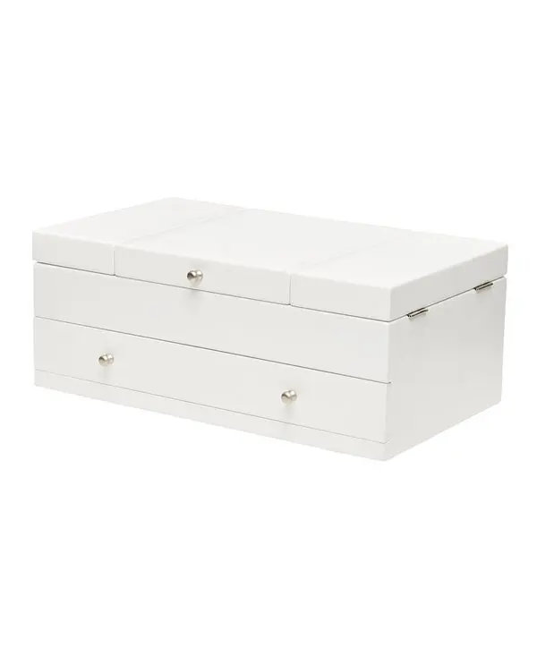 MELE & CO Everly Triple Lid Jewelry Box - White