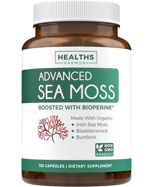 HEALTHS HARMONY Advanced Irish Sea Moss Capsules - No Color