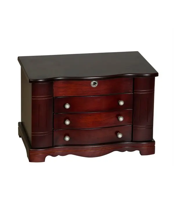 MELE & CO Rita Wooden Jewelry Box - Dark Brown