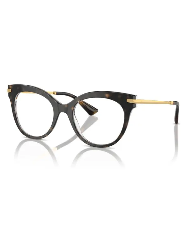 Dolce & Gabbana Eyeglasses - Havana On White Barrow